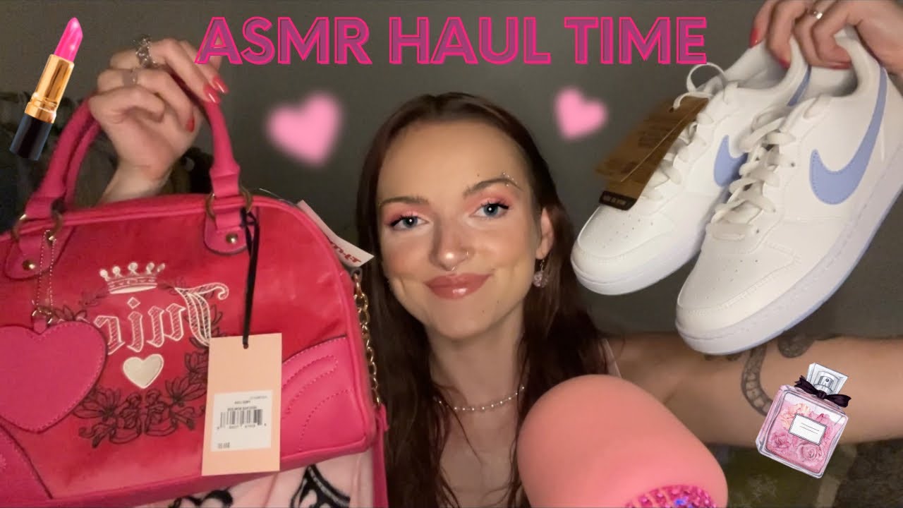 ASMR | Collective Girly haul!💗 (Lots of tapping, fabric scratching ...
