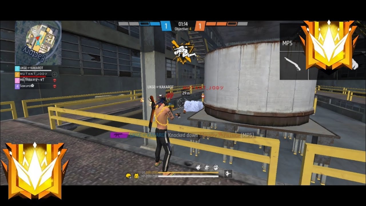 Free Fire MAX POWER OF COBRA MP40 IN CS RANKED LAST ROUND - YouTube