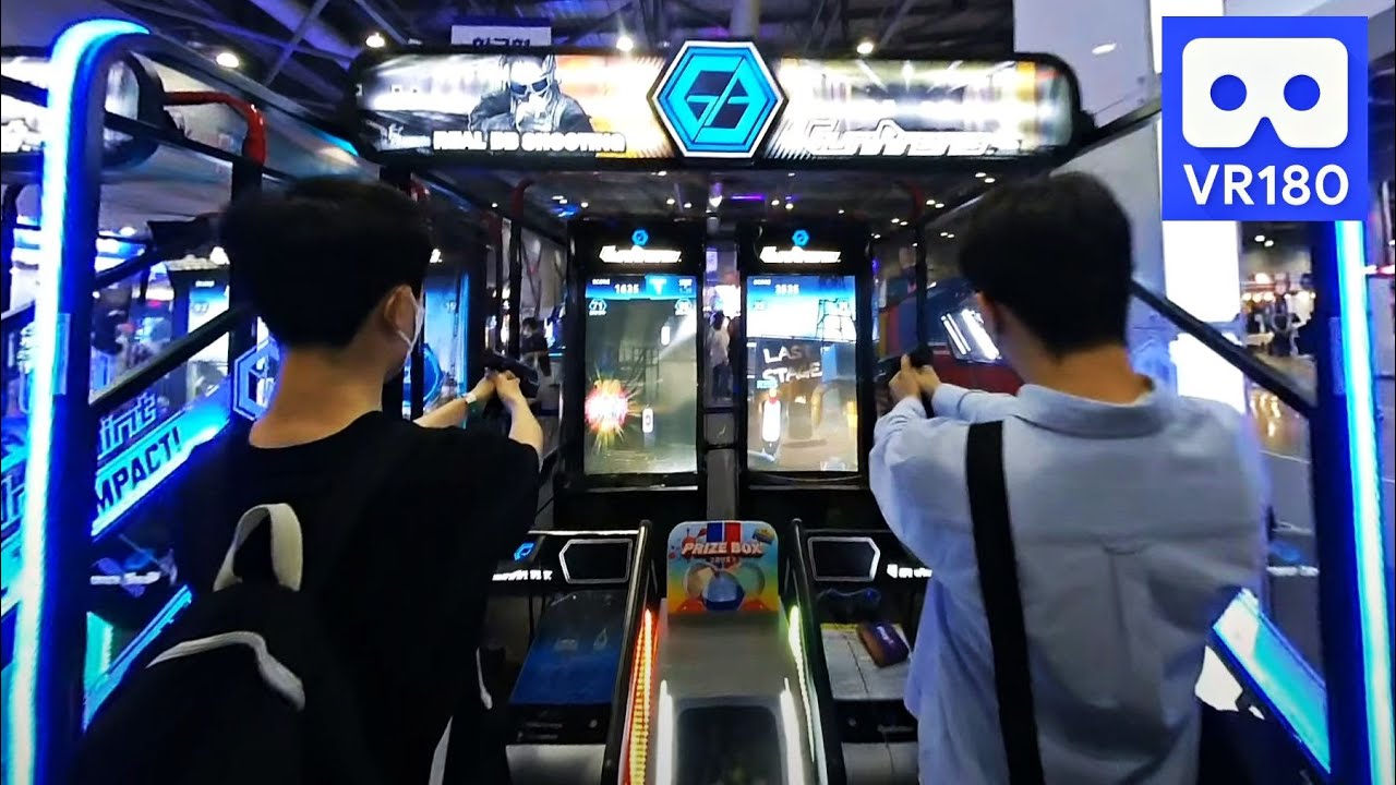 Real BB Bullet Gun Shooting Game GunArena OnPoint 3D 180VR 4K Best Rail ...