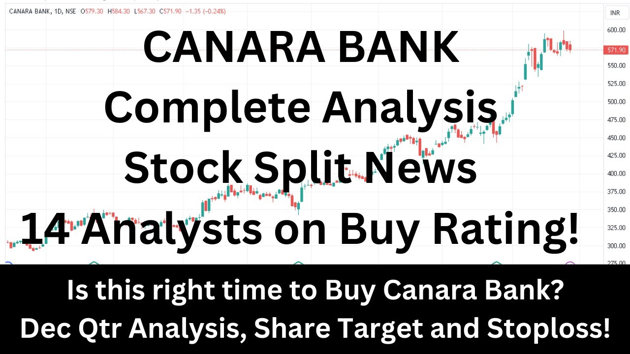 Canara Bank Share Latest News। Canara Bank Stock Split #canarabankshare ...
