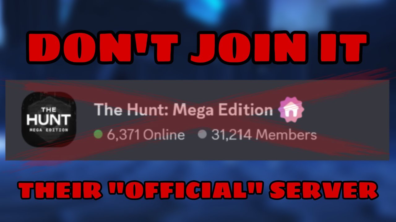 DO NOT JOIN THE OFFICIAL "THE HUNT" SERVER ON DISCORD - YouTube