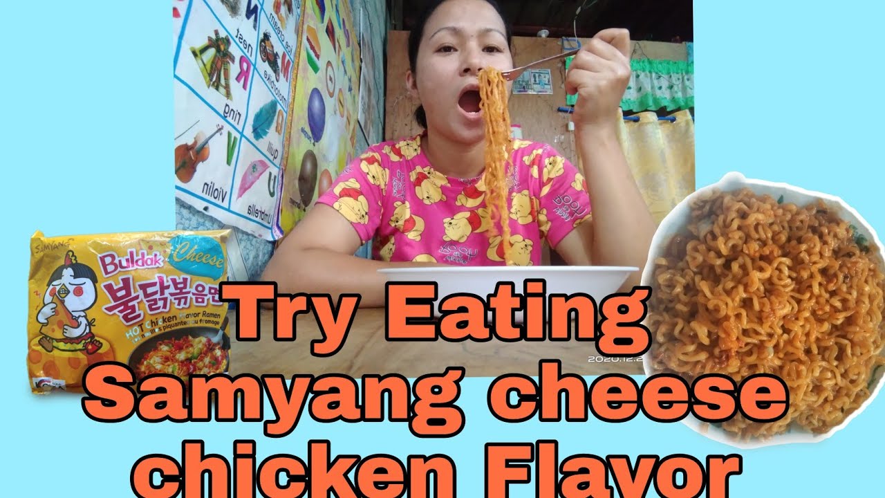 eating Samyang Cheese - YouTube
