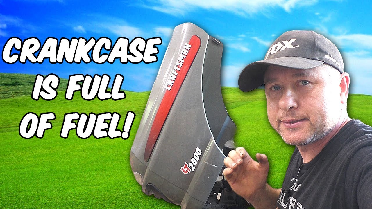 This Riding Mower Had Fuel Coming Out Of Muffler! Step By Step Repair ...