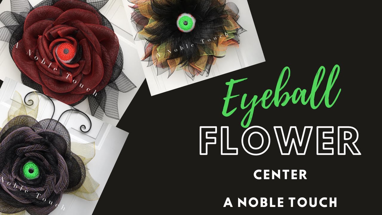 How to Make an Eyeball Center for your Flower Wreath, Flower Center ...