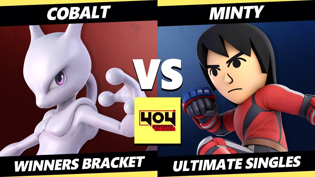 4o4 Weekly 37 - Cobalt (Mewtwo) Vs. Minty (Mii Brawler) Smash Ultimate - SSBU - YouTube