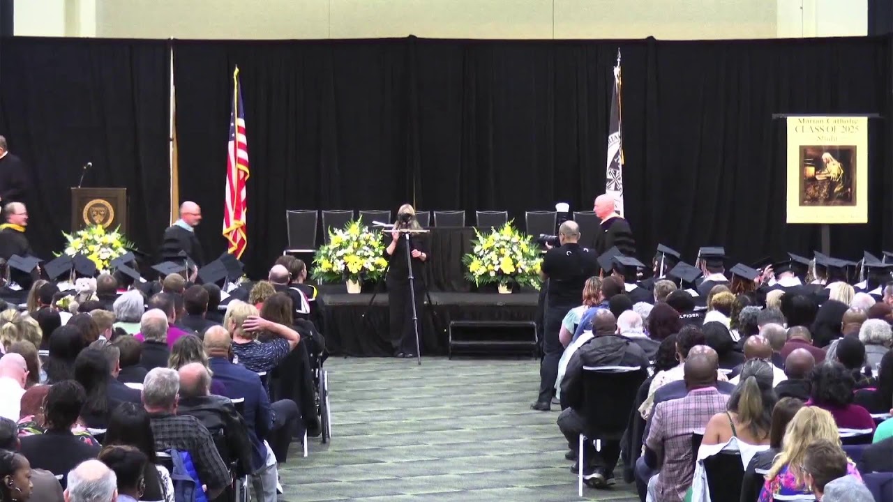 Marian High School Logo Marian Catholic 2025 Commencment YouTube