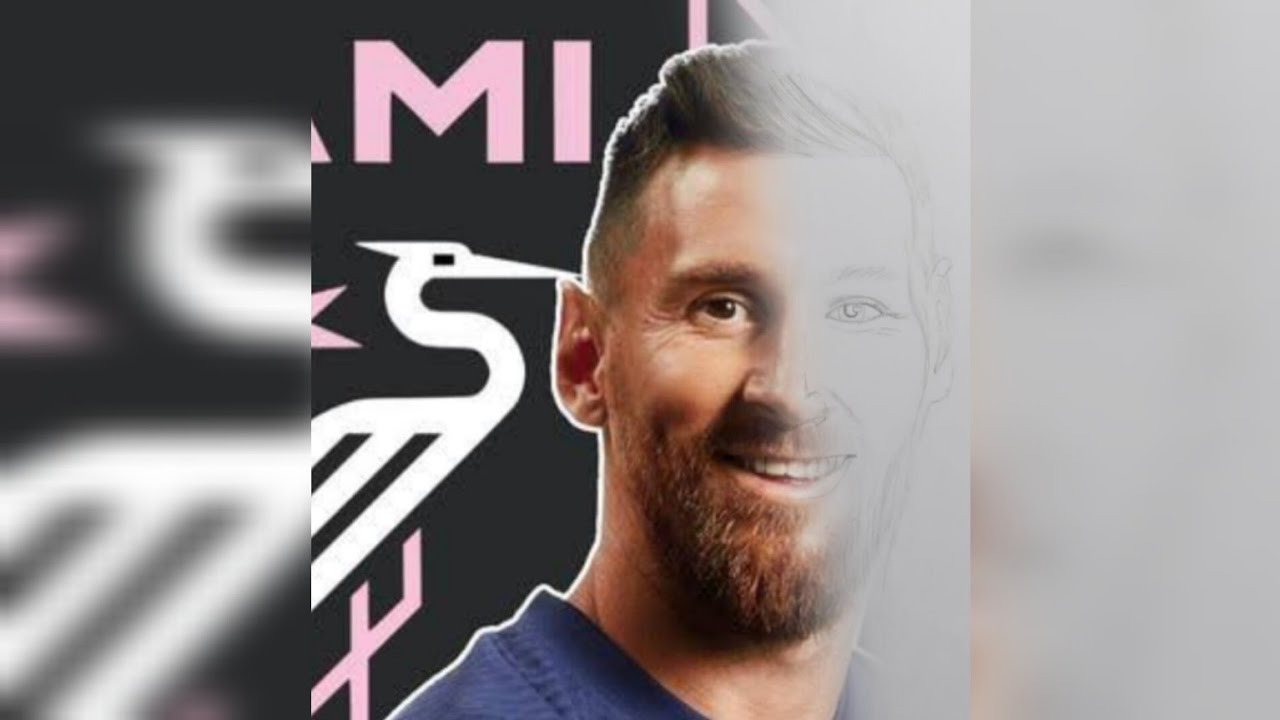 messi to inter miami#drawing #art #messi #lionelmessi #intermiami # ...
