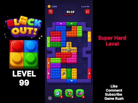 Block Out Level 99 - Super Hard Level