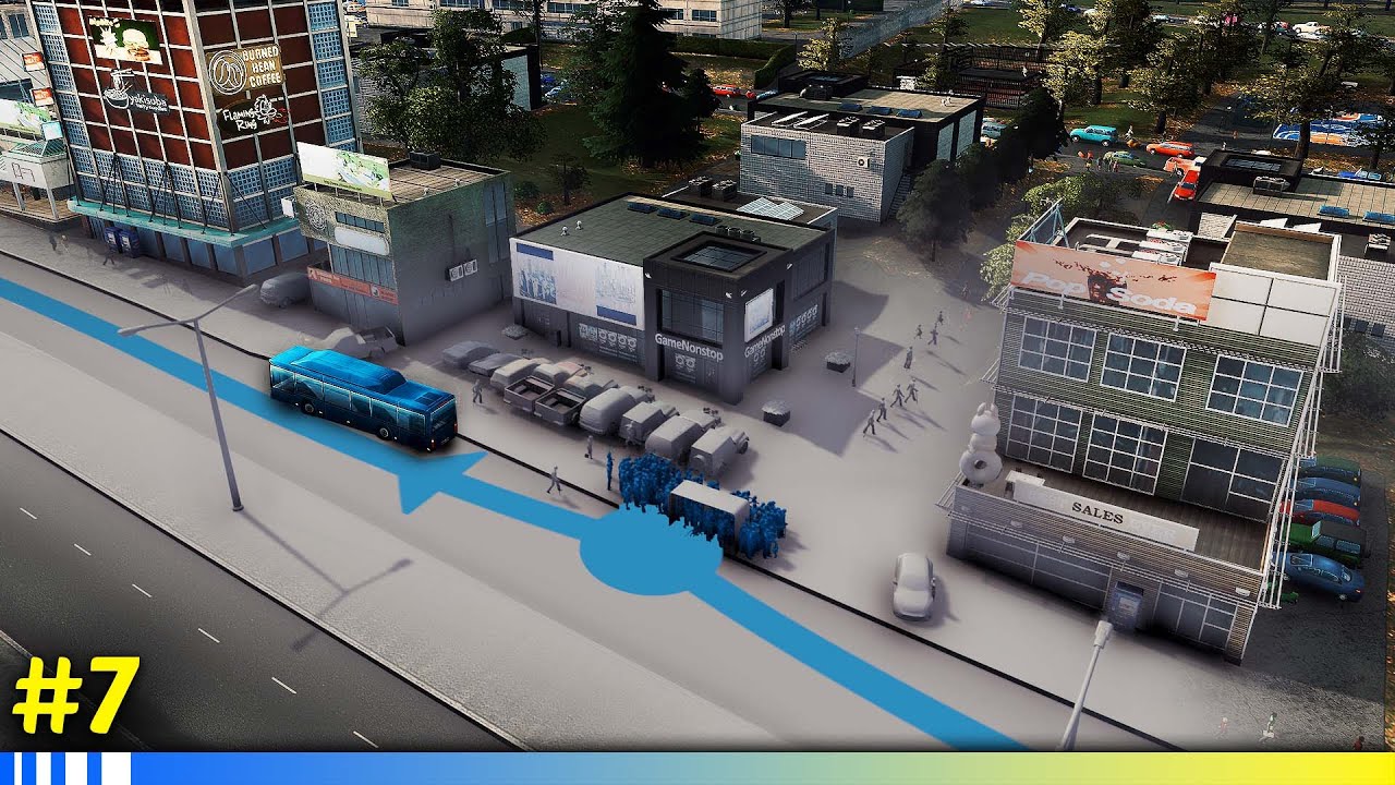 FIRST BUS ROUTE! - Let's Play Cities Skylines - ALL DLC + Realism Mods ...