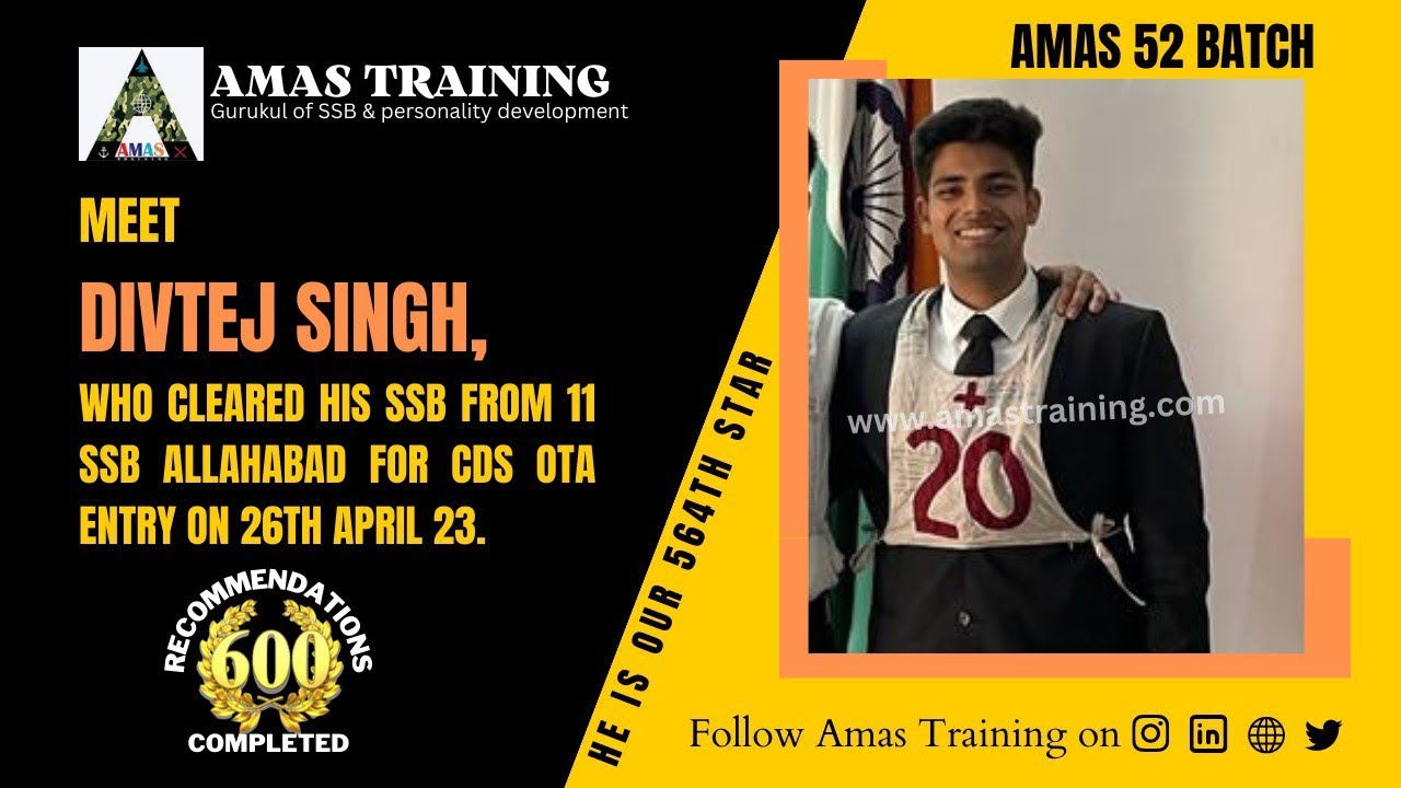 Meet DIVTEJ SINGH , who just cleared his SSB from 11 SSB ALLAHABAD. - YouTube