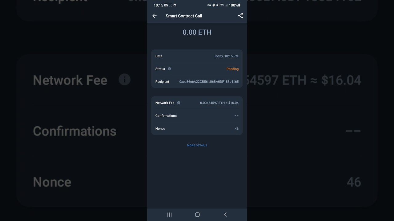 Cancel an Ethereum Pending Transaction with Trust Wallet app 2021. Fix ...