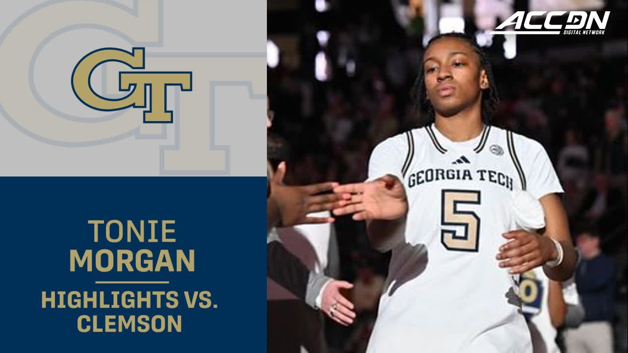 GT's Tonie Morgan Posts A Triple-Double - YouTube