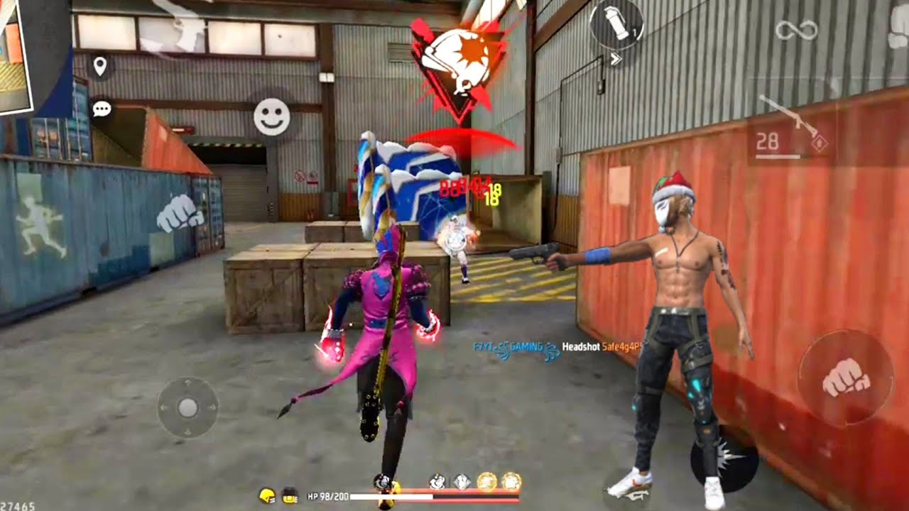 LONE WOLF CHALLANGE 1vs1 PRO🎯JOKER ONE TAP GAMEPLAY GARENA FREE FIRE ...