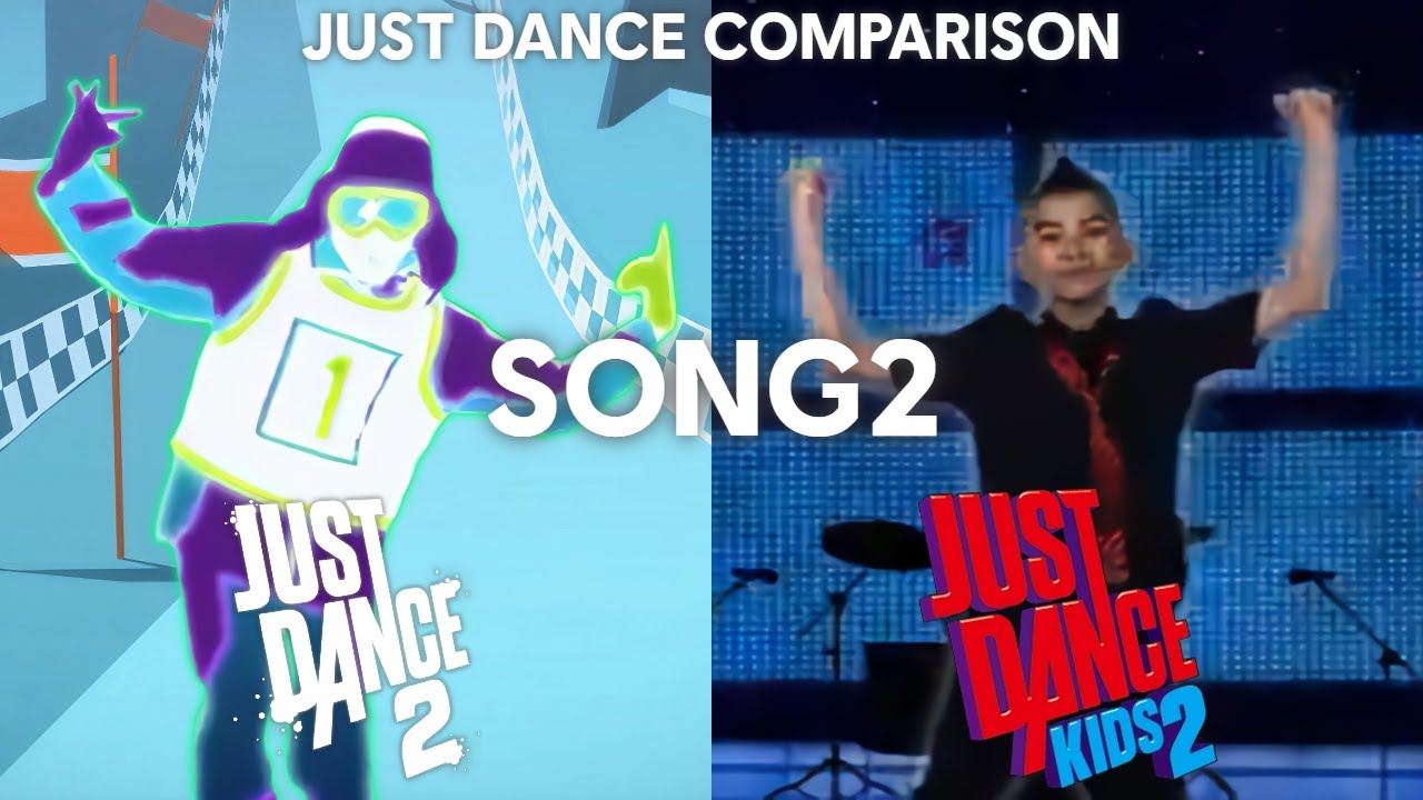 Just Dance Comparison - Song 2 (2 DLC vs. Kids 2) - YouTube