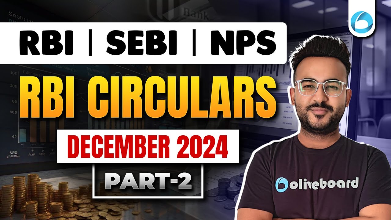 RBI Grade B 2025| RBI Circulars | Dec 2024 | Part -2 | By Prateek Sir - YouTube
