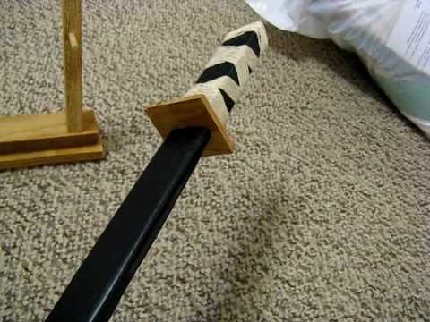 Homemade Katana AKA ninja sword or to be specific Ninjato - YouTube