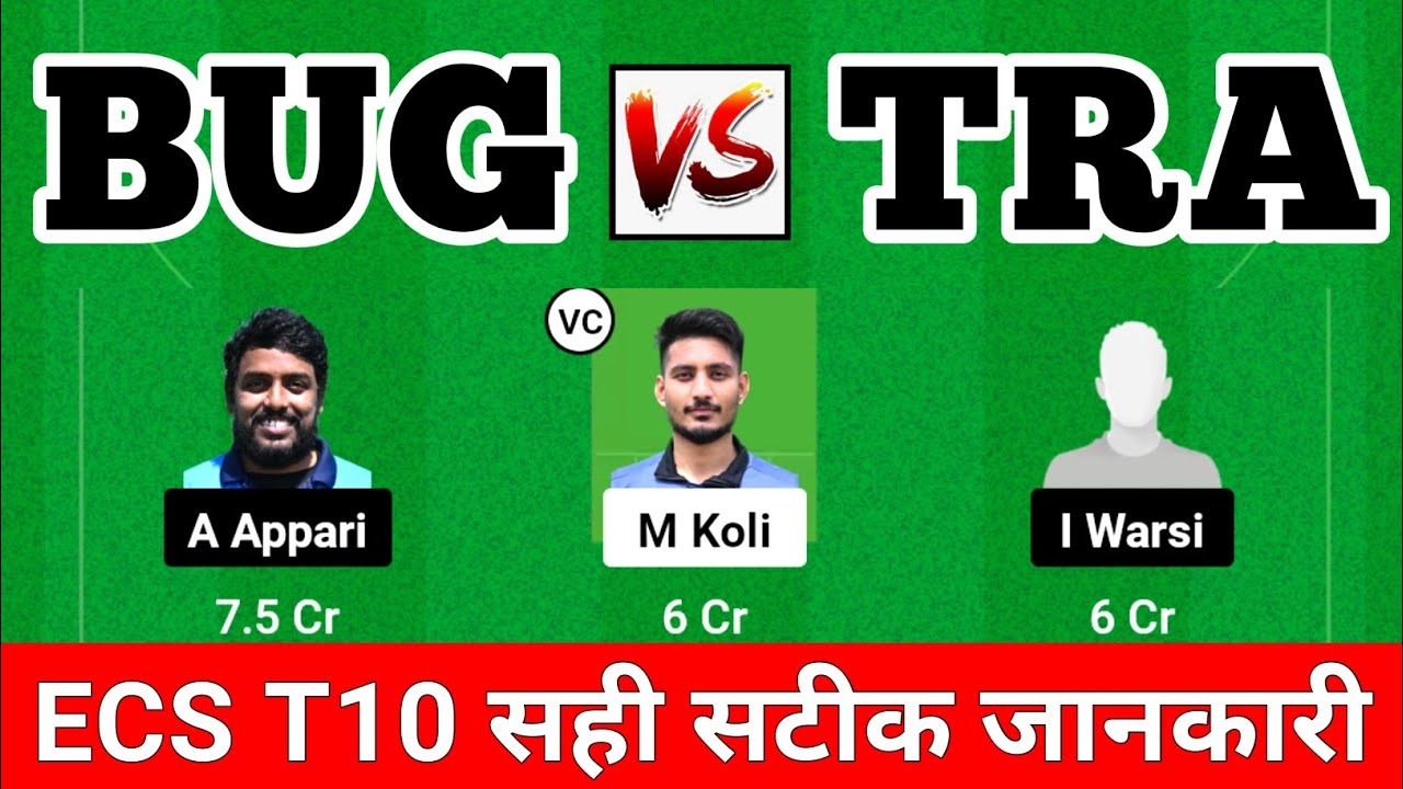 BUG vs TRA dream11 prediction, BUG vs TRA Scorecard, BUG vs TRA Dream11 ...