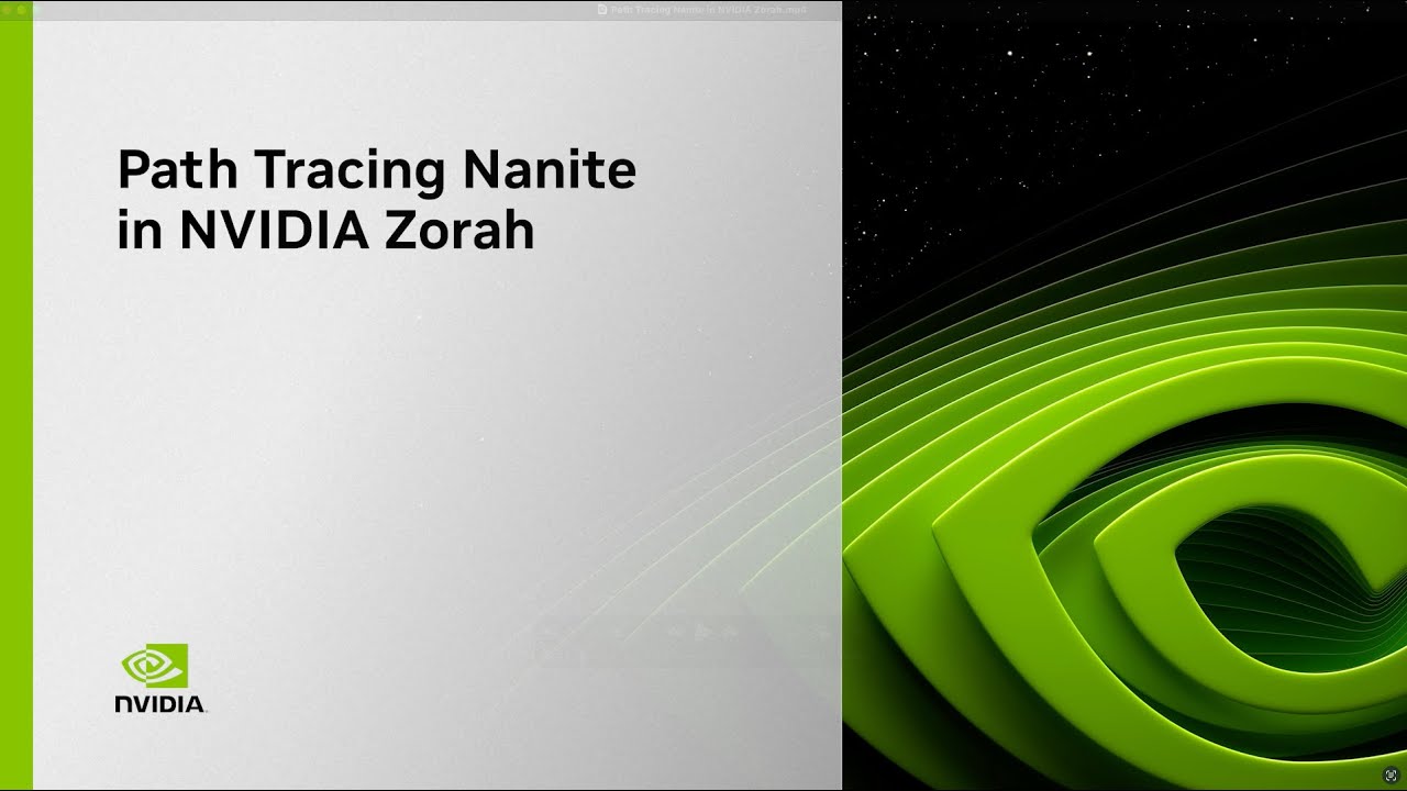 GDC 2025 | Path Tracing Nanite in NVIDIA Zorah - Full Session Replay - YouTube