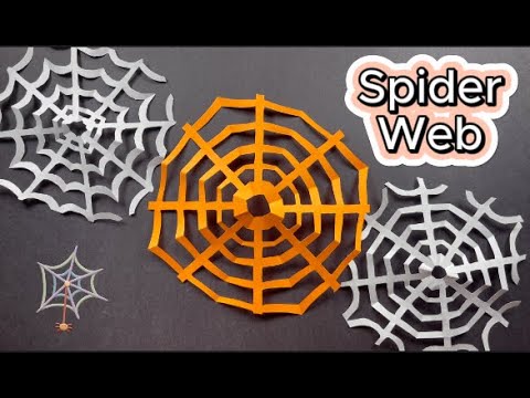 How to make a Paper Spider Web? | DIY Spider Web - YouTube