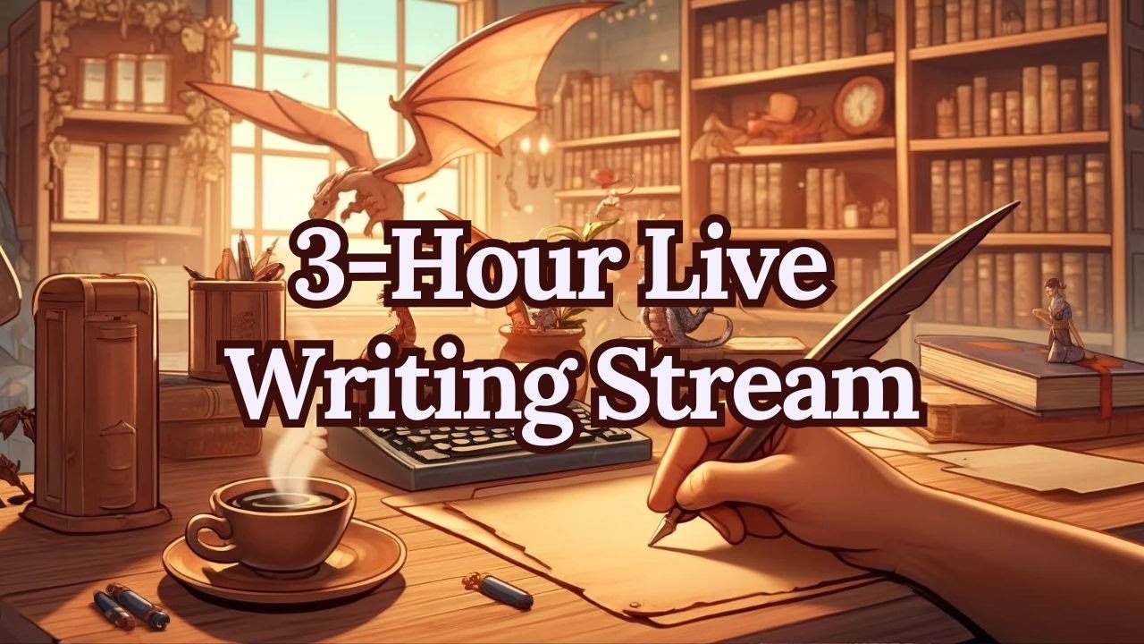 3 Hour Writing live stream #writingstream / typing sound with timer ...