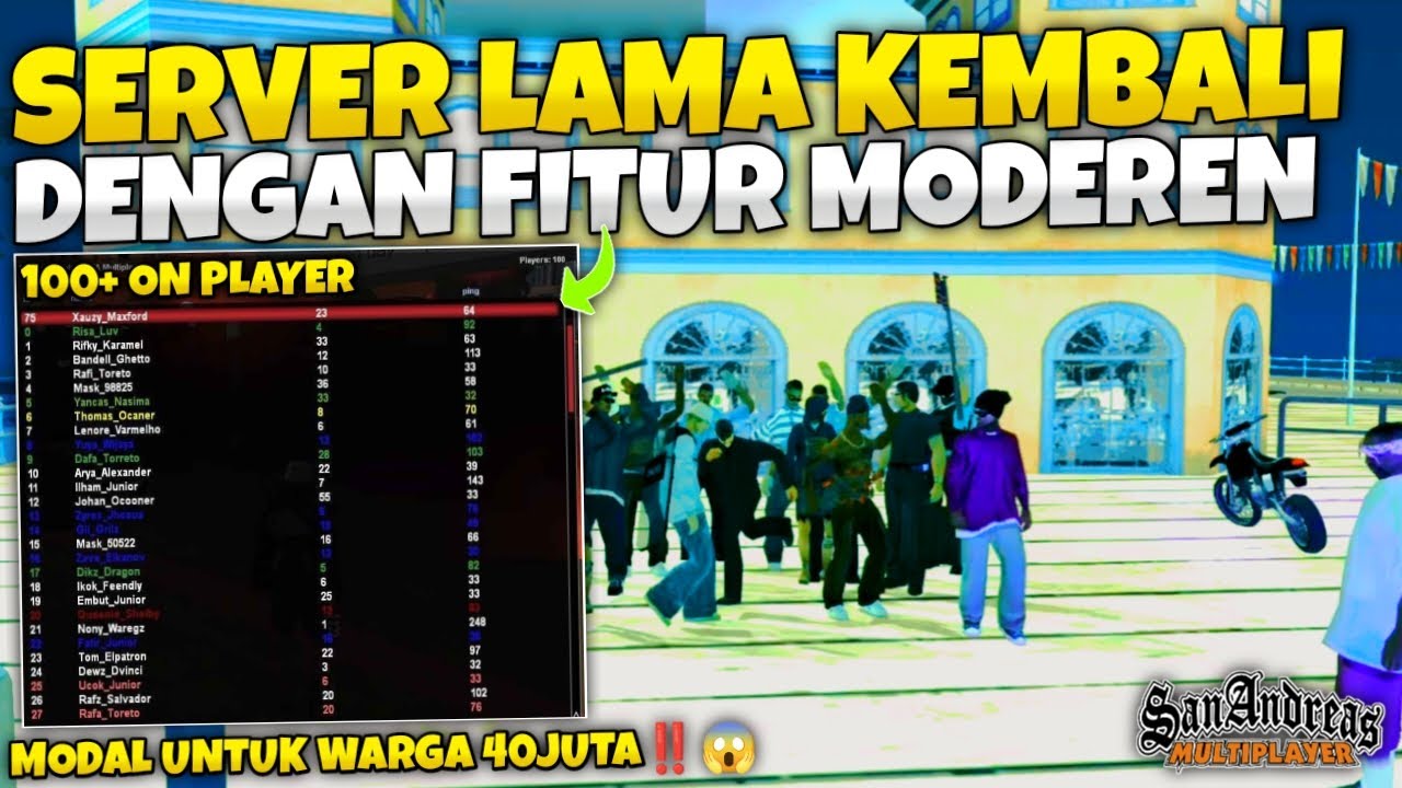 SERVER GTA SAMP RAMAI PLAYER DENGAN FITUR MODEREN ! - REVIEW SERVER ...