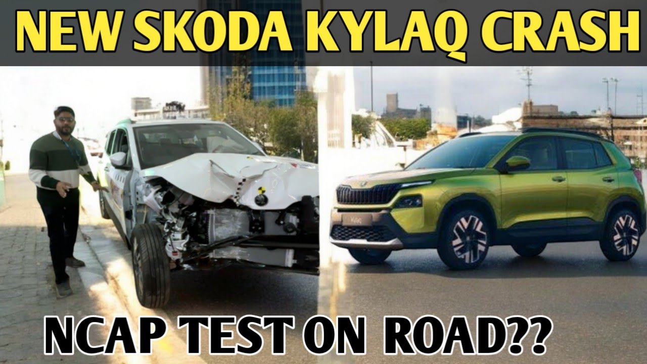 New Skoda Kylaq Crash | safety tests on road | PoweronTorque - YouTube