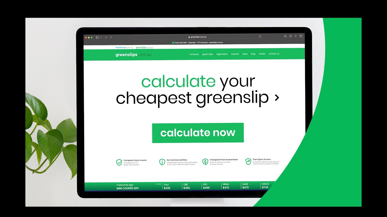 How greenslips.com.au can calculate your cheapest greenslip - YouTube