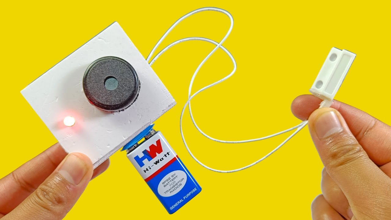 No more THEFTS - DIY Simple Door Security Alarm System | Electronic ...