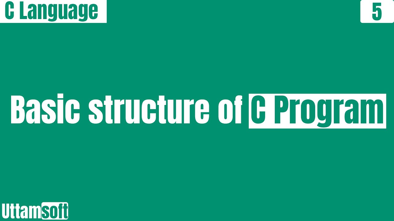 Learn The Basic Structure Of C Program C Program Structure In Hindi 1528