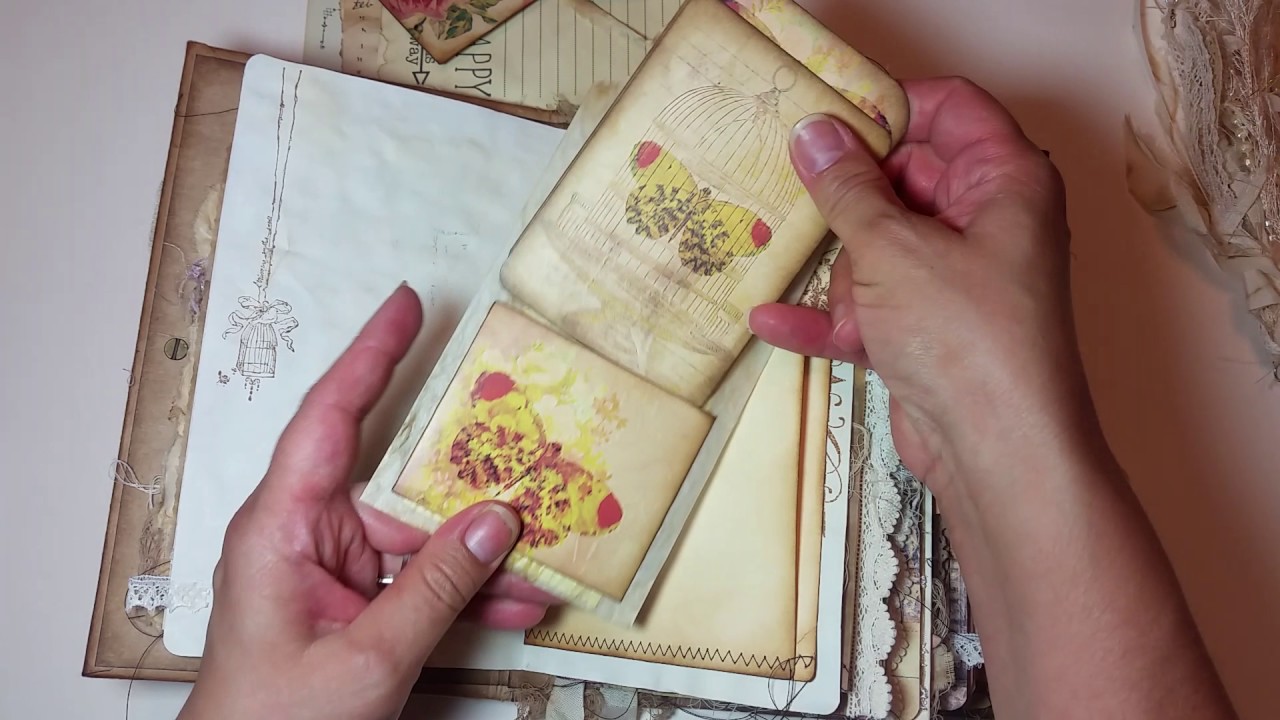 Vintage Butterfly Hardcover Journal - YouTube