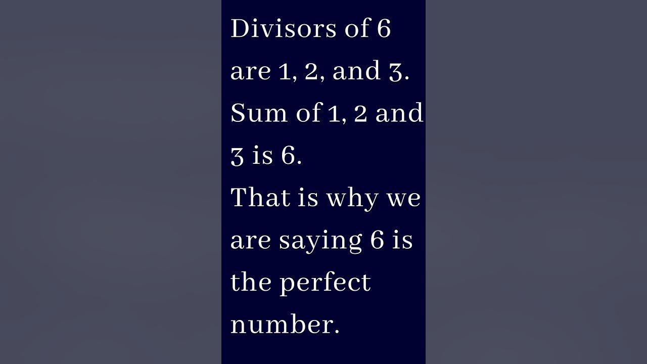 What is Perfect Number | #perfectnumber #cprogramming #java #python #c ...