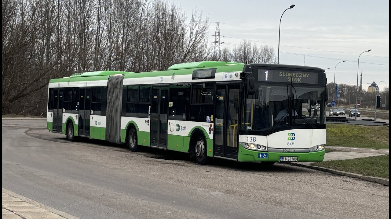 Solaris Urbino 18 III #138 KZK Białystok linia 1 kierunek Sowlany - YouTube