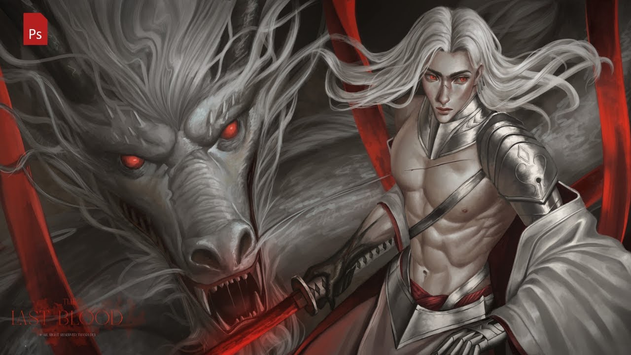 " Last Blood " ┃Photoshop Fanart painting process - YouTube