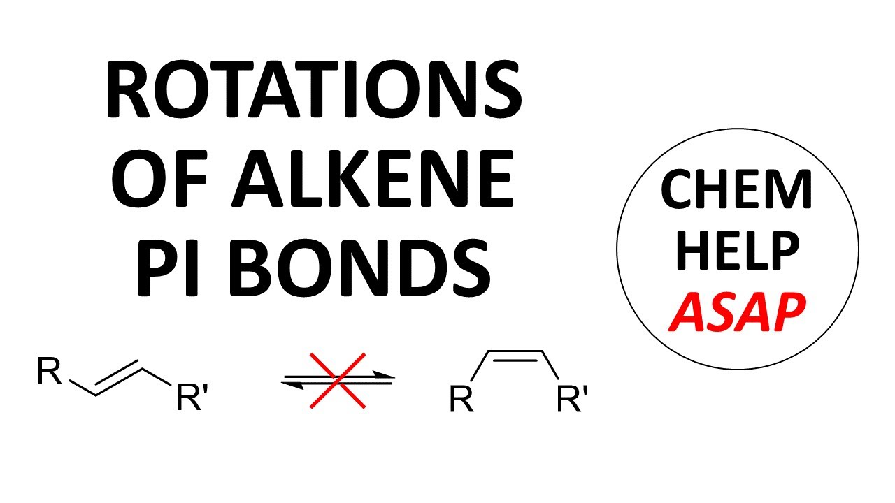 rotations of alkene pi bonds - YouTube