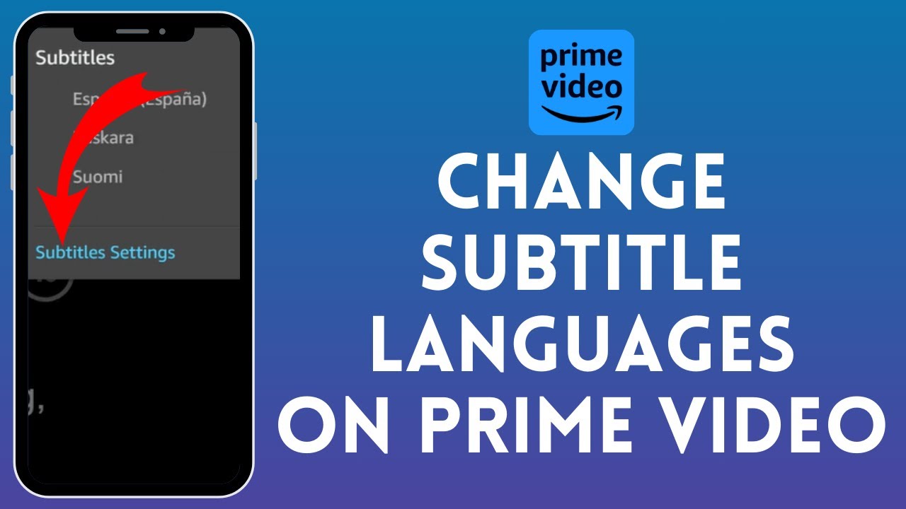 How to Change Subtitle Language on Amazon Prime Video (2024) - YouTube