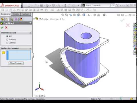 How to Combine Multiple Bodies - YouTube