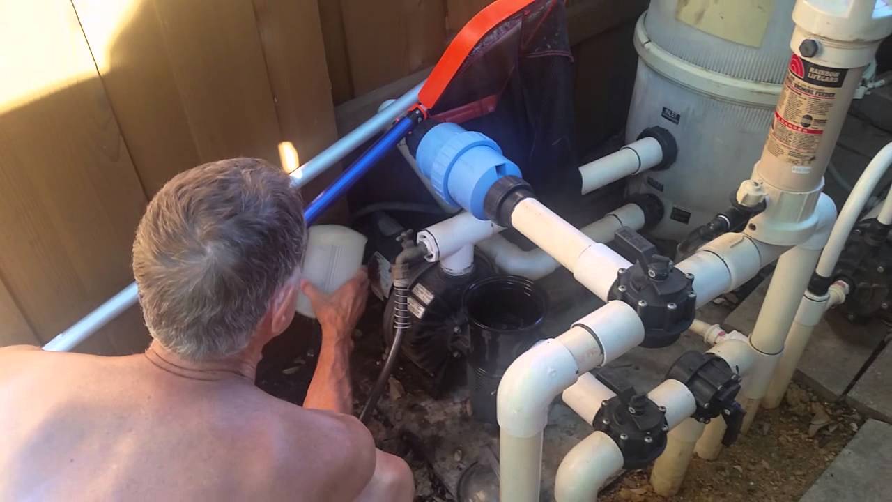 How to remove other filter for leaves pump - YouTube