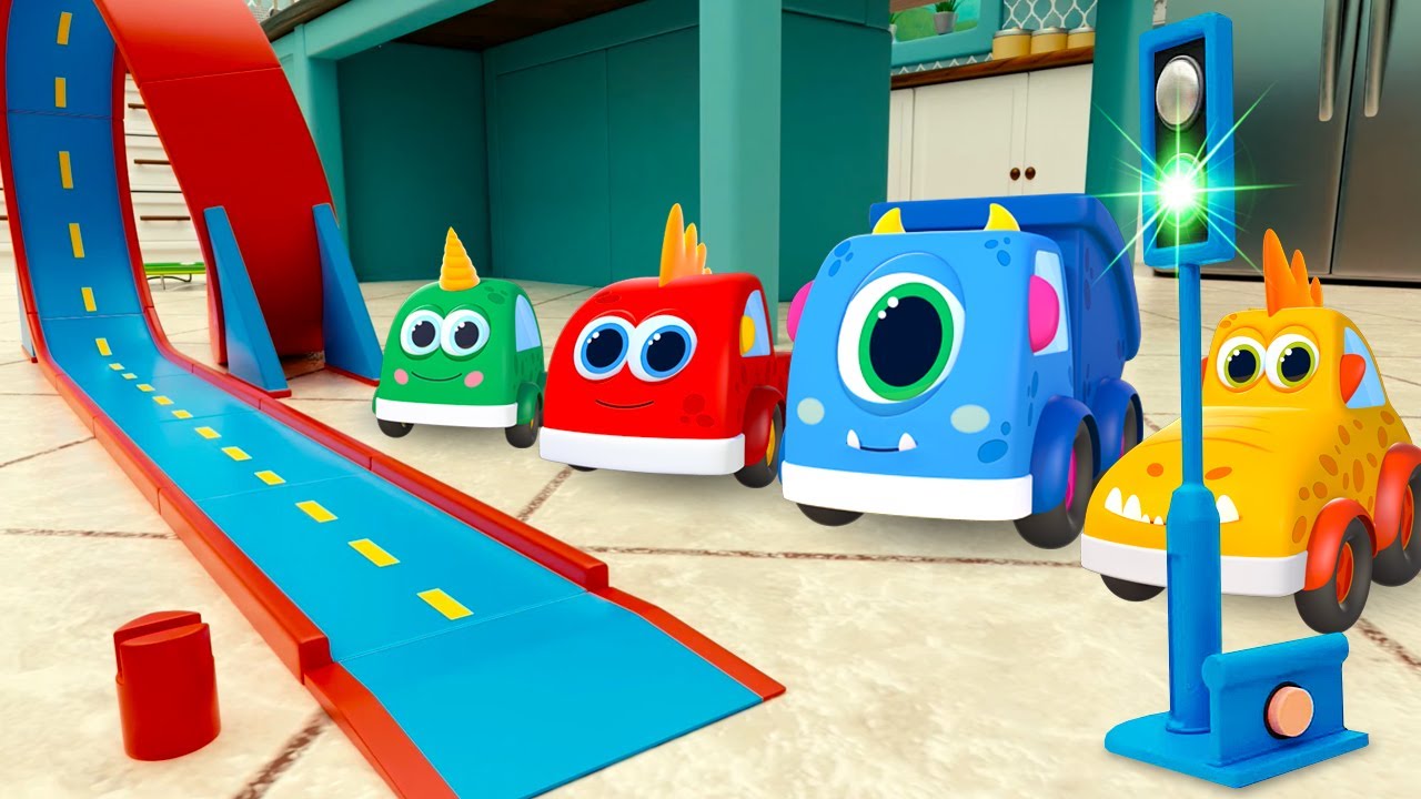 Sing with Mocas - little monster cars! All the best nursery rhymes for ...