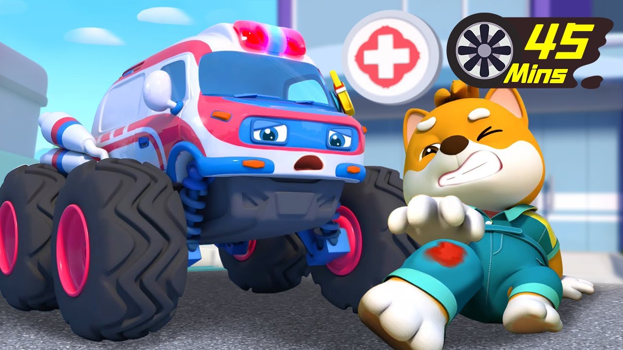 Super Ambulance Rescue Team | Monster Cars | Car Cartoon | Kids Song ...