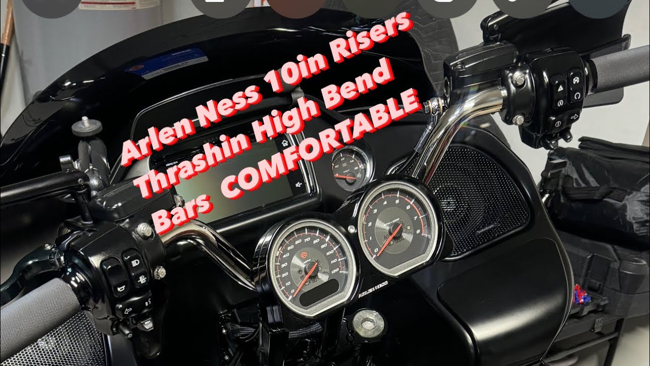 Arlen Ness 10in Riser SETUP: THRASHIN BARS @harleydavidson ...