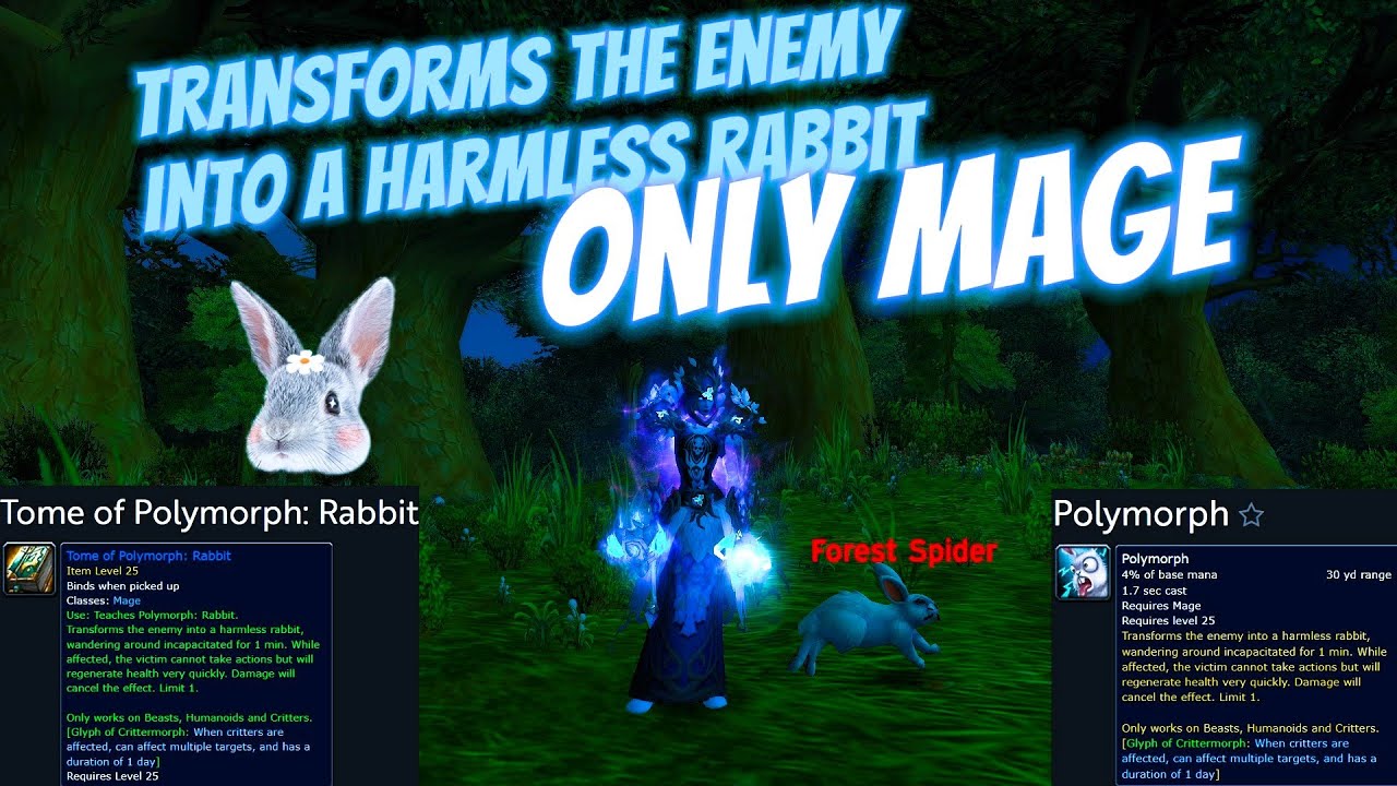Tome of Polymorph: Rabbit | Sold by Noblegarden Vendor | Polymorph ...