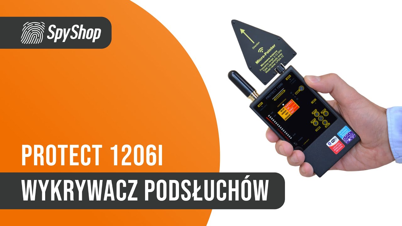 Wykrywacz podsłuchów analogowych i cyfrowych Protect 1206i w Spy Shop ...