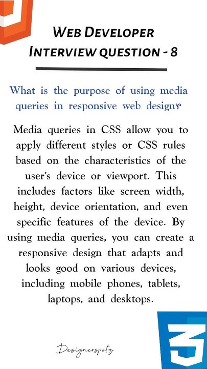 Web development interview question-8 | html css | #html #css #shortvideo #shorts #viral # ...