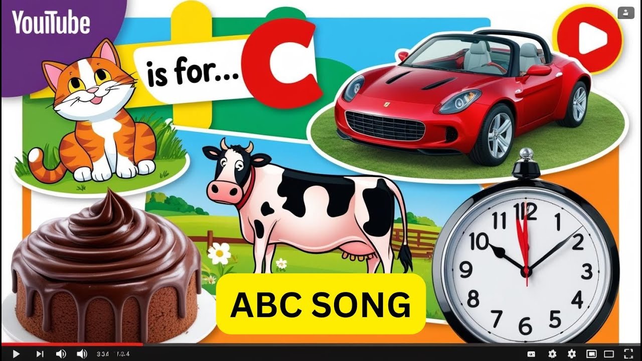 A TO Z ALPHABETS SONGS SERIES|EPISODE-3 LETTER C IS FOR CAT SONG FOR ...