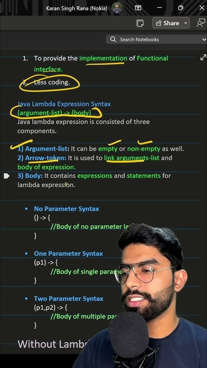 Lambda expression #leetcode #coding #interview #java #programming #job #array #itsruntym #oop ...