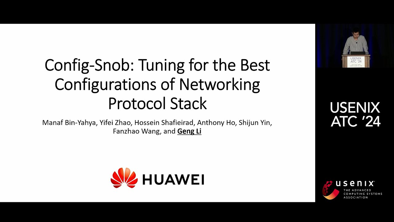Usenix Atc 24 Config Snob Tuning For The Best Configurations Of Networking Protocol Stack