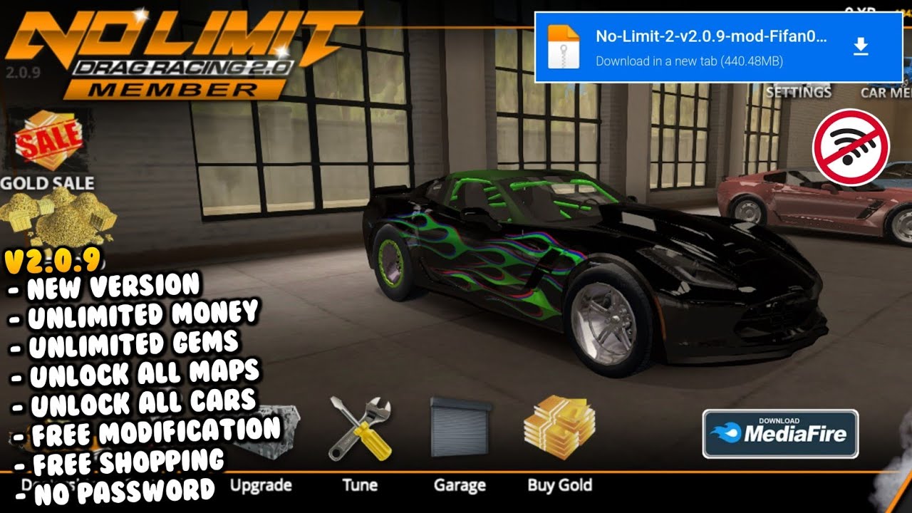 UPDATE!! NO LIMIT DRAG RACING 2 MOD APK V2.0.9 Latest Version 2024 ...
