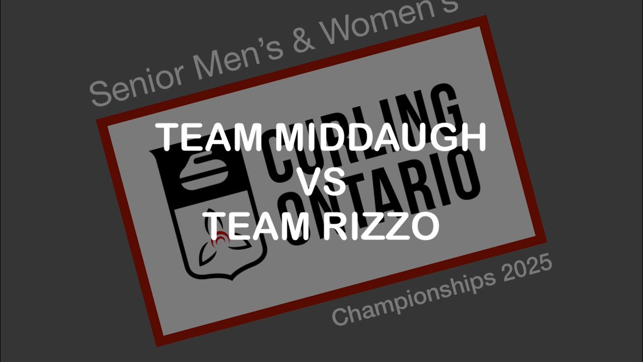 Curling Ontario - Senior Provincial Championships 2025 - Middaugh vs ...