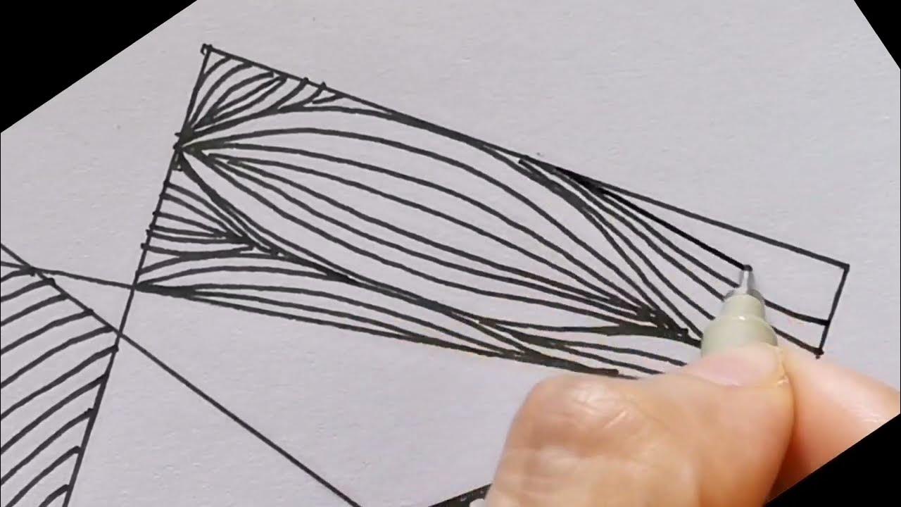 Zentangle Art Patterns || Optical Illusion || Zendoodle || Easy Design ...