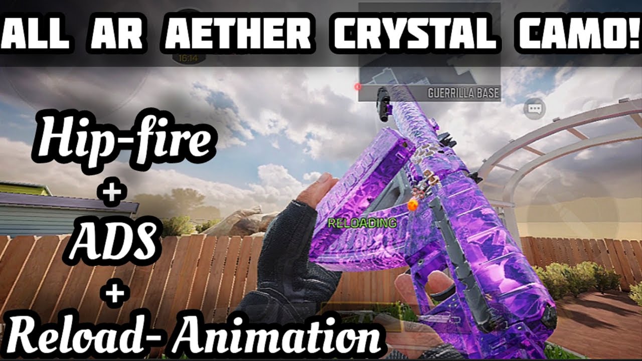 Aether crystal camo for every AR in cod mobile | Undead Siege Hard cod ...